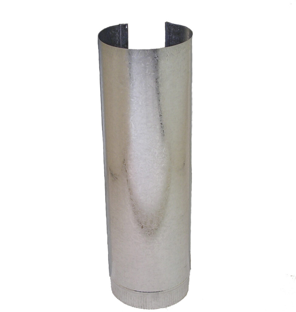 6" x 2' Stovepipe- Galvanized - Snorkel Hot Tubs