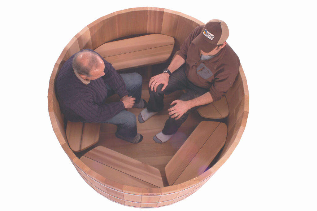 5'X3' Jetted Power Pak™ Cedar Hot Tub Package - Snorkel Hot Tubs