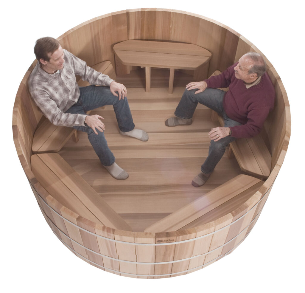 7'x3' Jetted Power Pak™ Cedar Hot Tub Package - Snorkel Hot Tubs