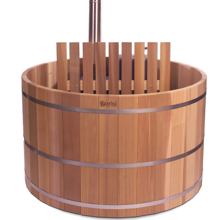 5'X3' Deluxe Wood-Fired Cedar Hot Tub Package w/Scuba - Snorkel Hot Tubs